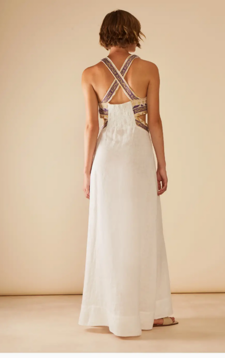 Lira Back Panel Maxi Dress – Shop Akasi